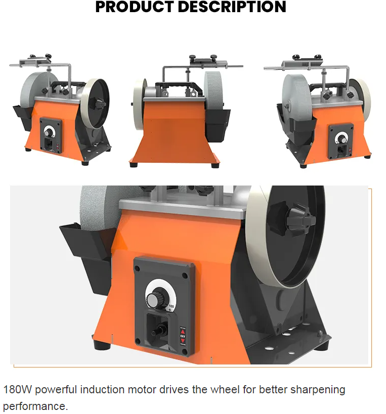 Best CE approved 250MM variable speed wet sharpener @ 150W induction ...